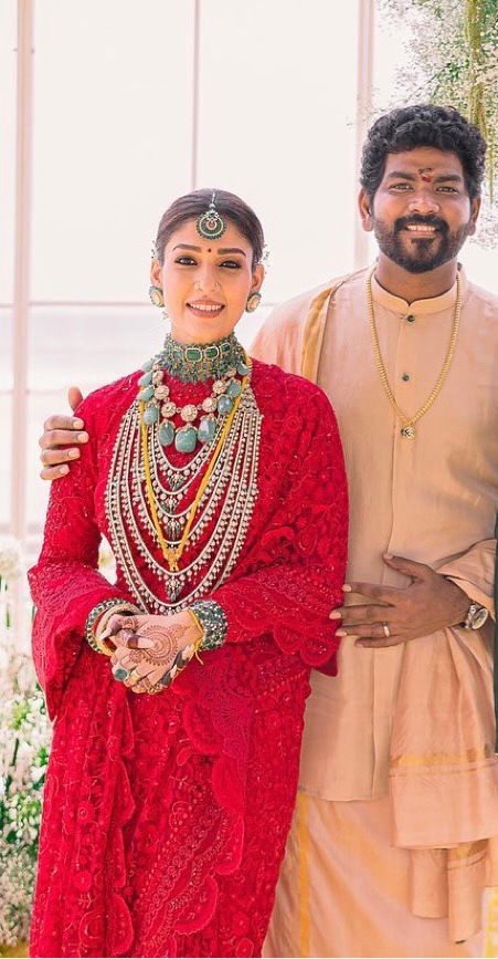 Red rangeela chain stitch saree – SejKin